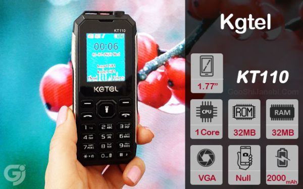 گوشی ساده ضدضربه Kgtel مدل KT110 دو سیم کارت | گوشی جانبی