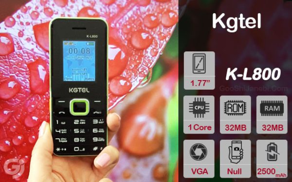 گوشی Kgtel K-L800 با 7 روز مهلت تست بعد از خرید** گوشی جانبی